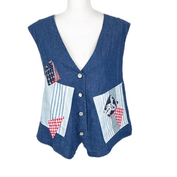 Vintage | Jackets & Coats | Vintage Hm2 Wear Vest Women 2xl Plus Size ...